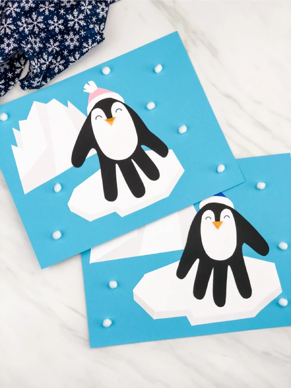 Penguin Handprint Craft | AllFreeKidsCrafts.com