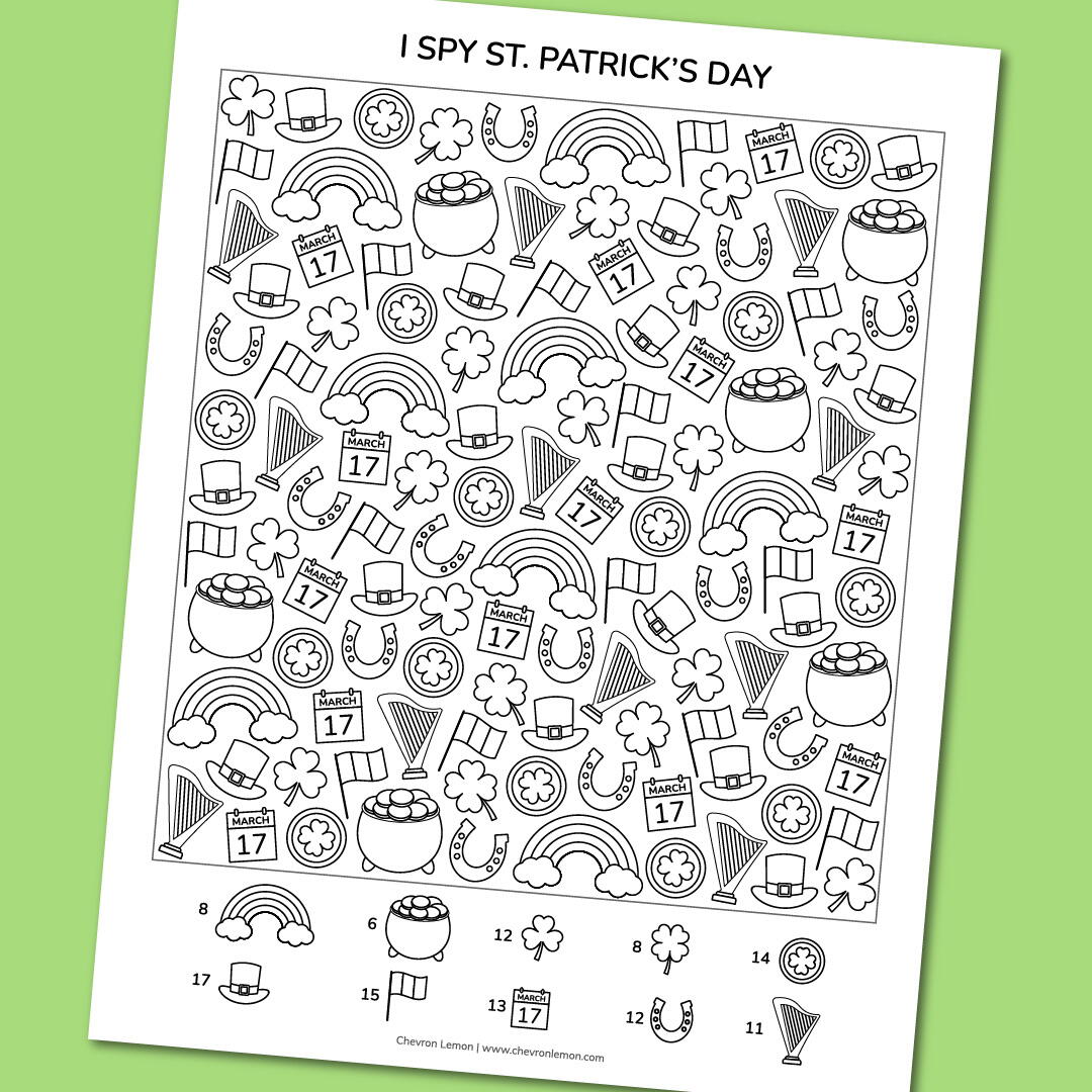 Printable I Spy St Patrick’s Day | FaveCrafts.com