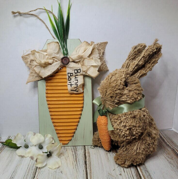 Cardboard Carrot Hang Tag | AllFreeHolidayCrafts.com
