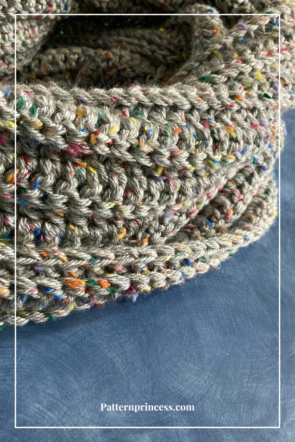 Chunky Tweed Infinity Scarf Beginner Crochet Pattern | AllFreeCrochet.com