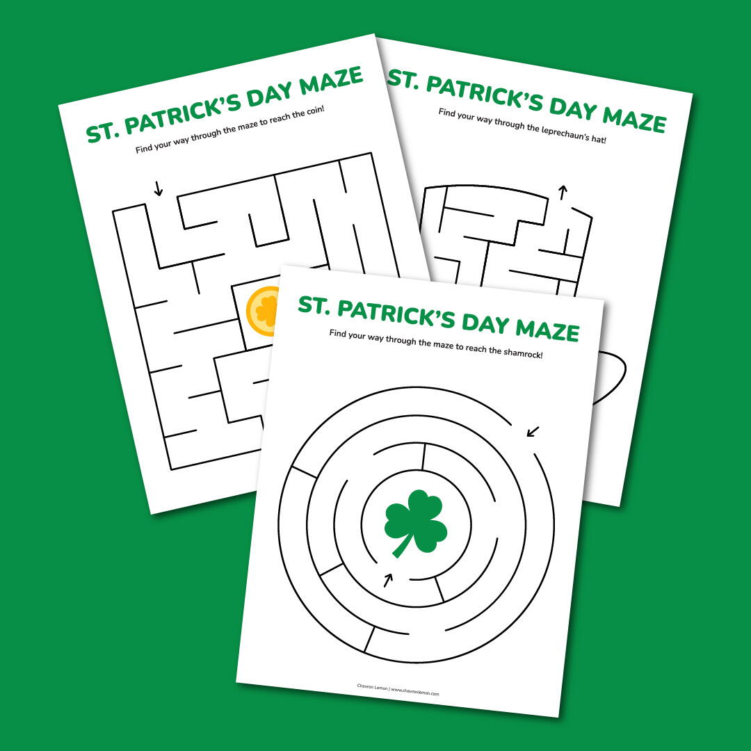 Printable St. Patrick’s Day Mazes | AllFreeKidsCrafts.com