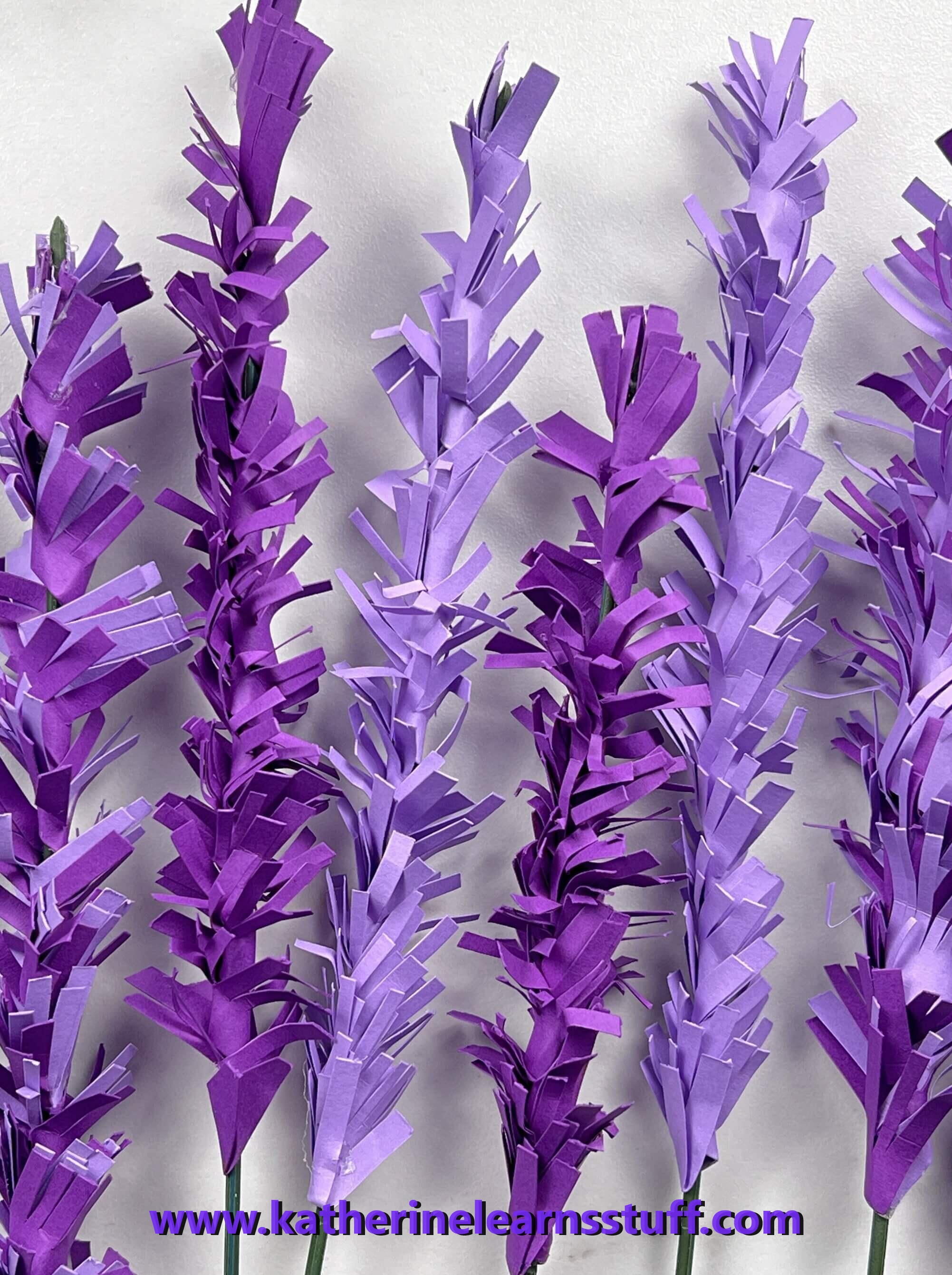 How To Make Paper Lavender Flowers | AllFreePaperCrafts.com