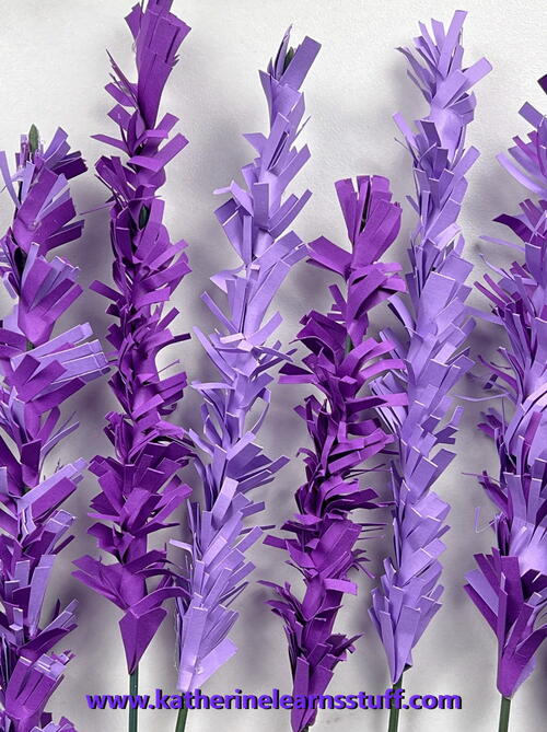 How To Make Paper Lavender Flowers | DIYIdeaCenter.com