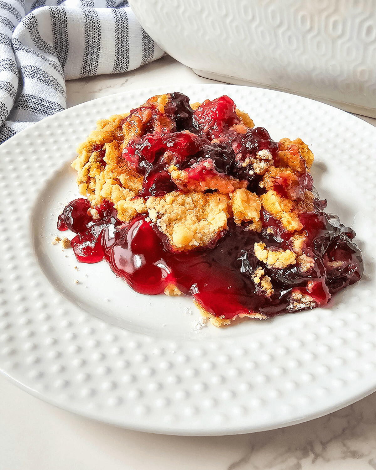 Blueberry Cherry Dump Cake | RecipeLion.com