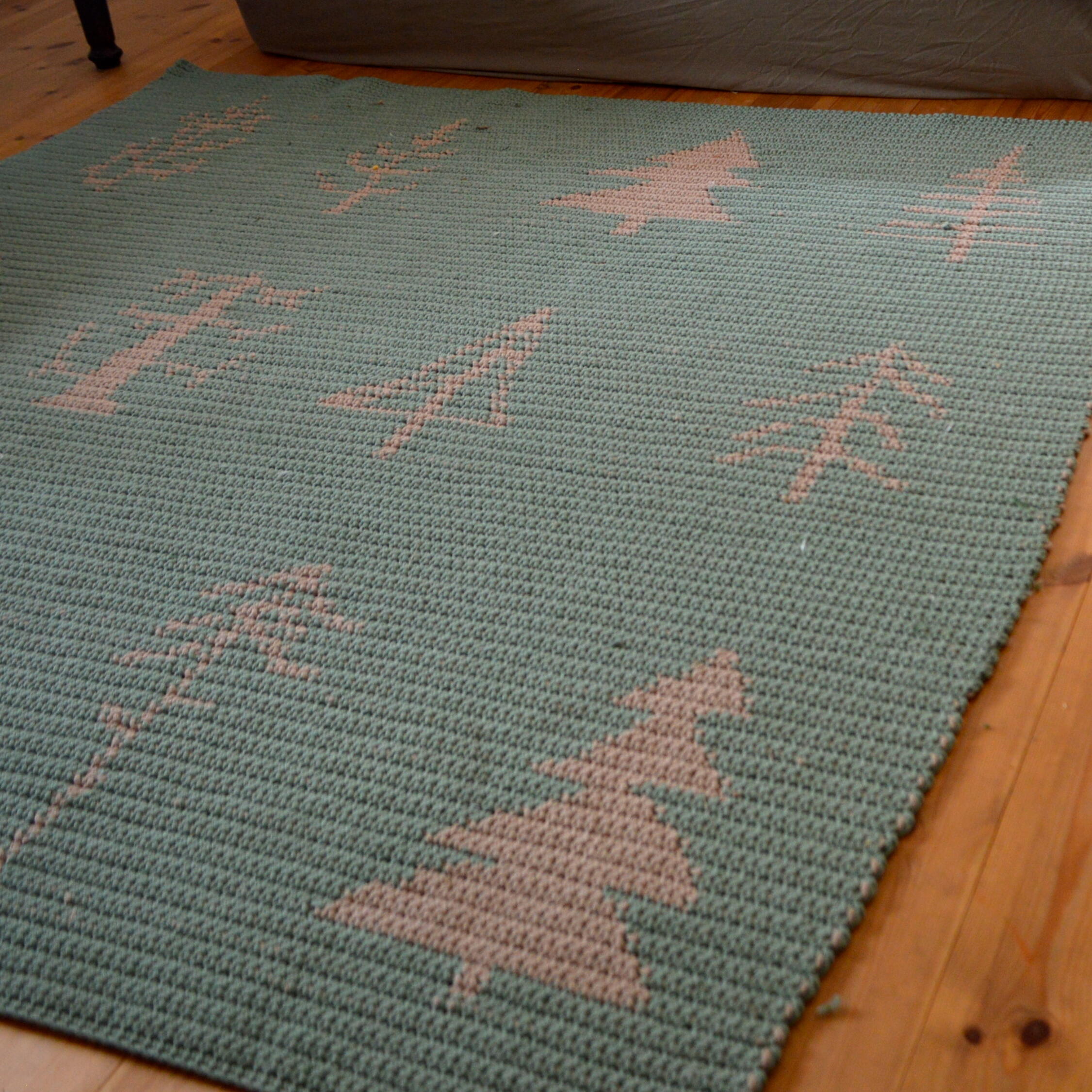 Forest Rug | AllFreeCrochet.com