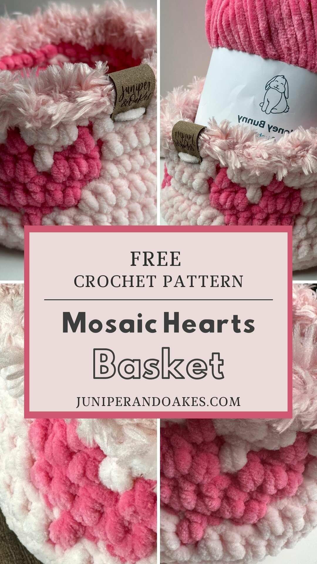 Mosaic Hearts Basket | FaveCrafts.com