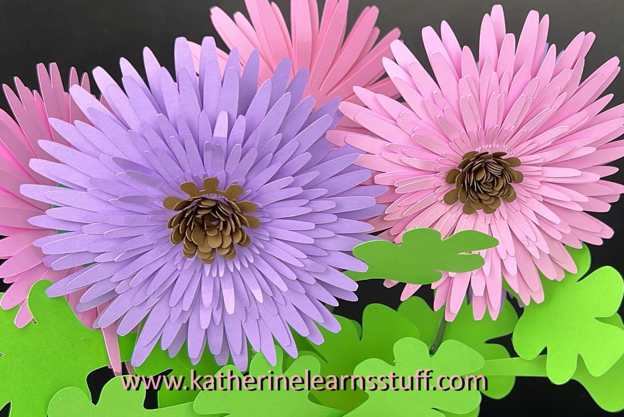 How To Make Paper Gerbera Daisy Flowers | AllFreePaperCrafts.com