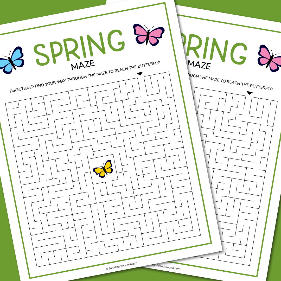 Spring Maze | AllFreePaperCrafts.com