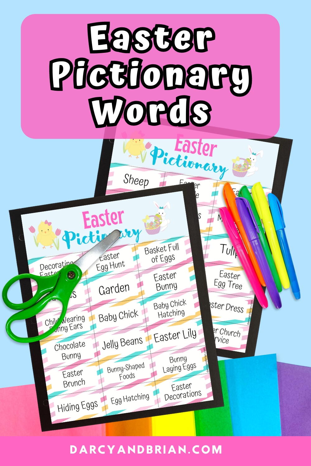 Easter Pictionary Printable Game | AllFreeHolidayCrafts.com