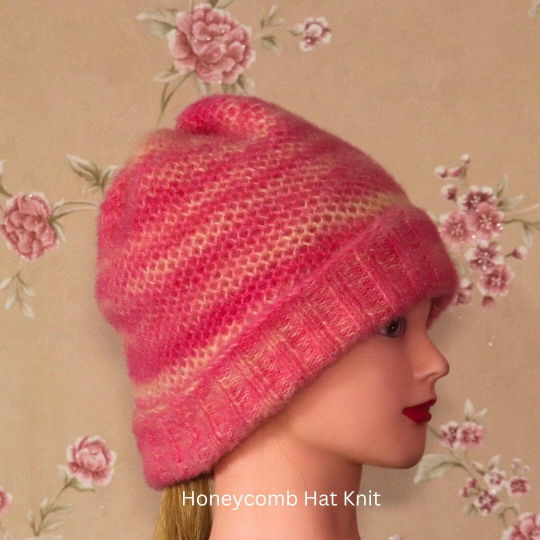 Sunayana's Winter Honeycomb Hat Pattern | AllFreeKnitting.com