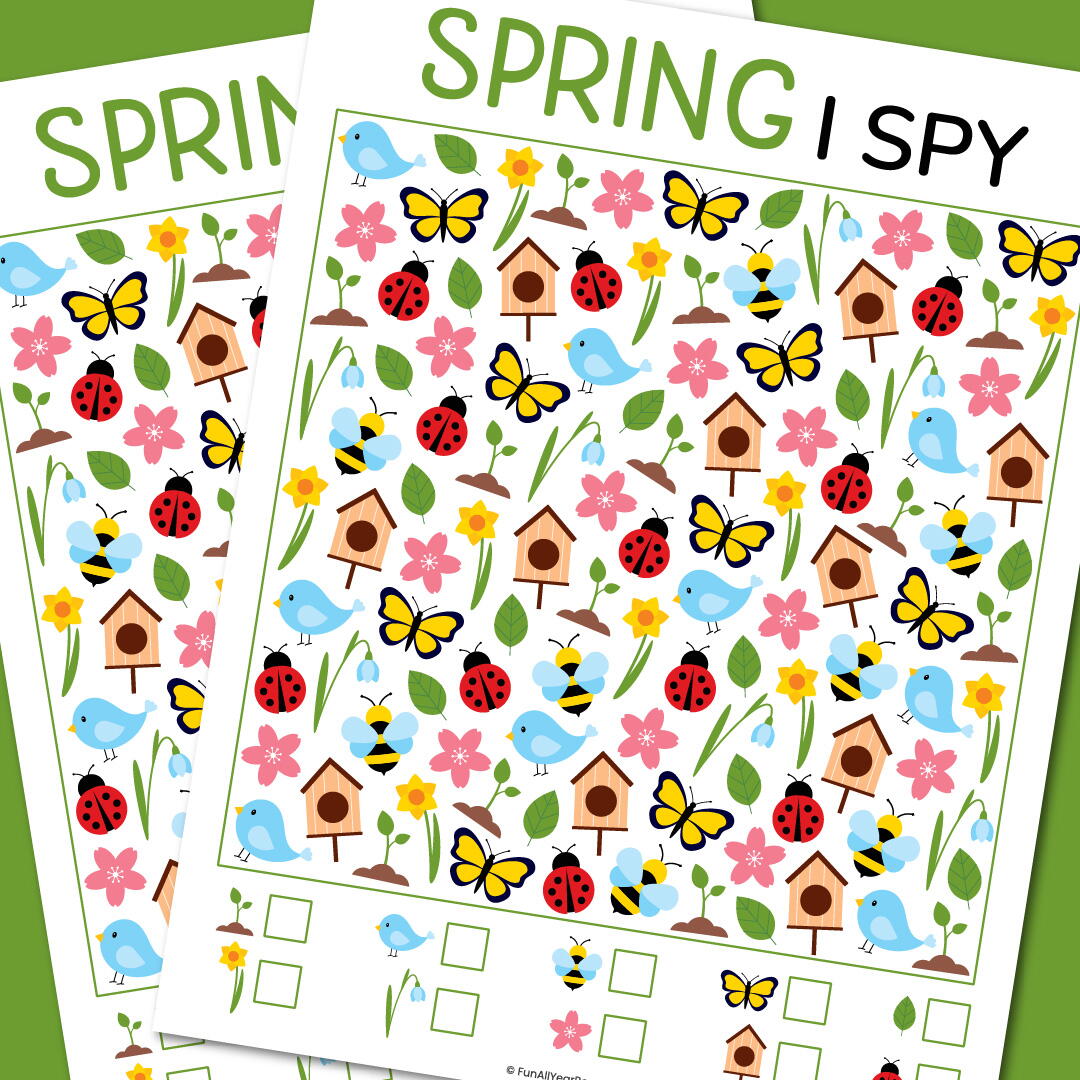 Spring I Spy | AllFreeKidsCrafts.com