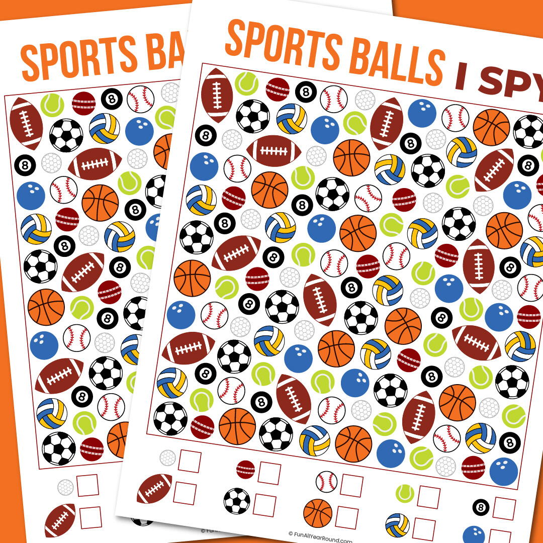 Sports Balls I Spy | FaveCrafts.com