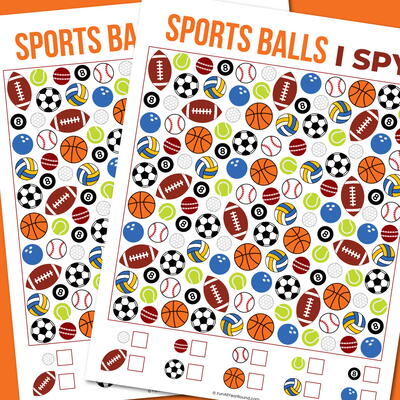Sports Balls I Spy | DIYIdeaCenter.com