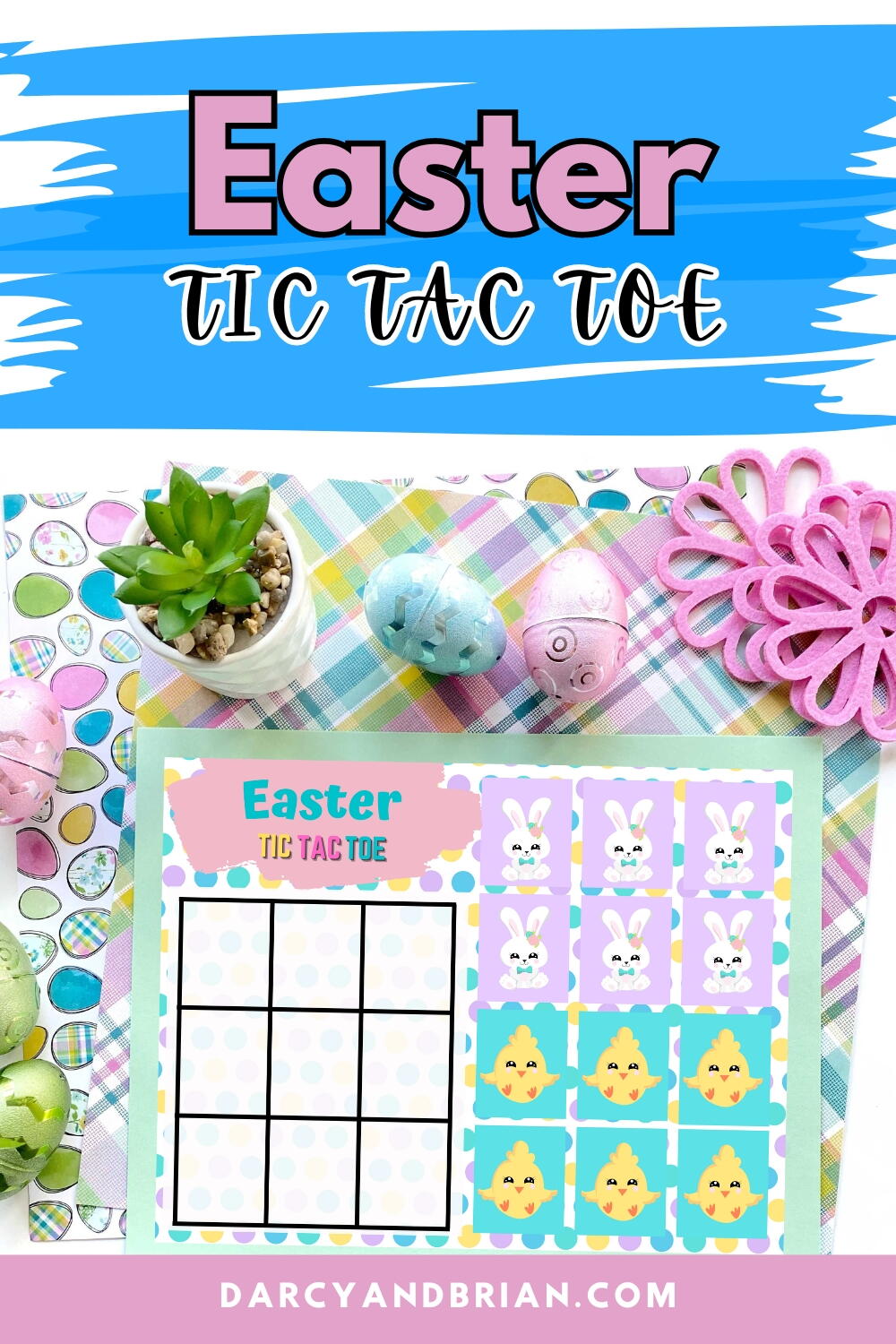 Easter Tic Tac Toe Printable | AllFreeKidsCrafts.com