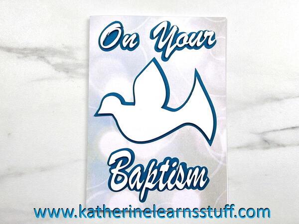 Simple Baptism Card | DIYIdeaCenter.com