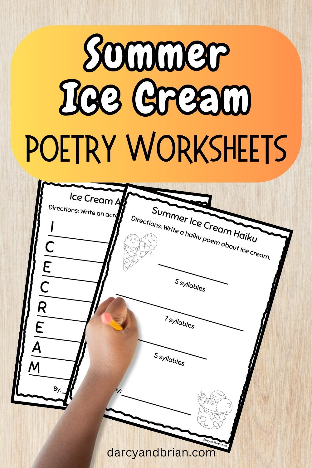 Summer Ice Cream Poem | AllFreeHolidayCrafts.com