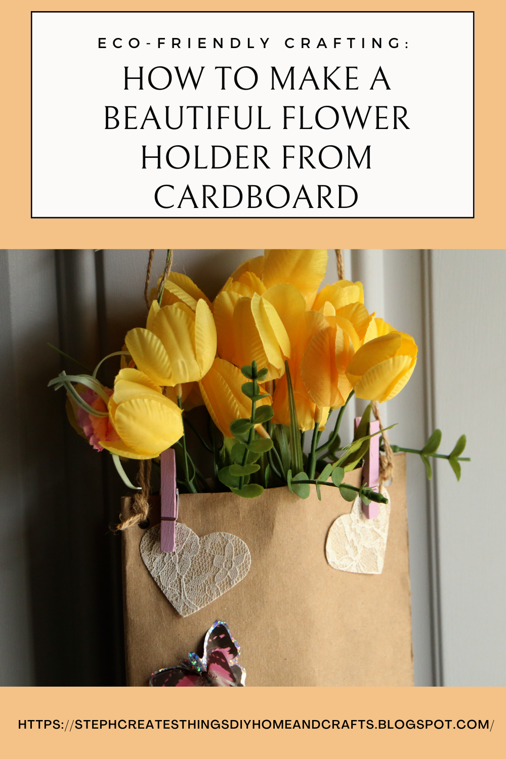 Eco-friendly Crafting: How To Make A Beautiful Flower Holder From Cardboard | FaveCrafts.com
