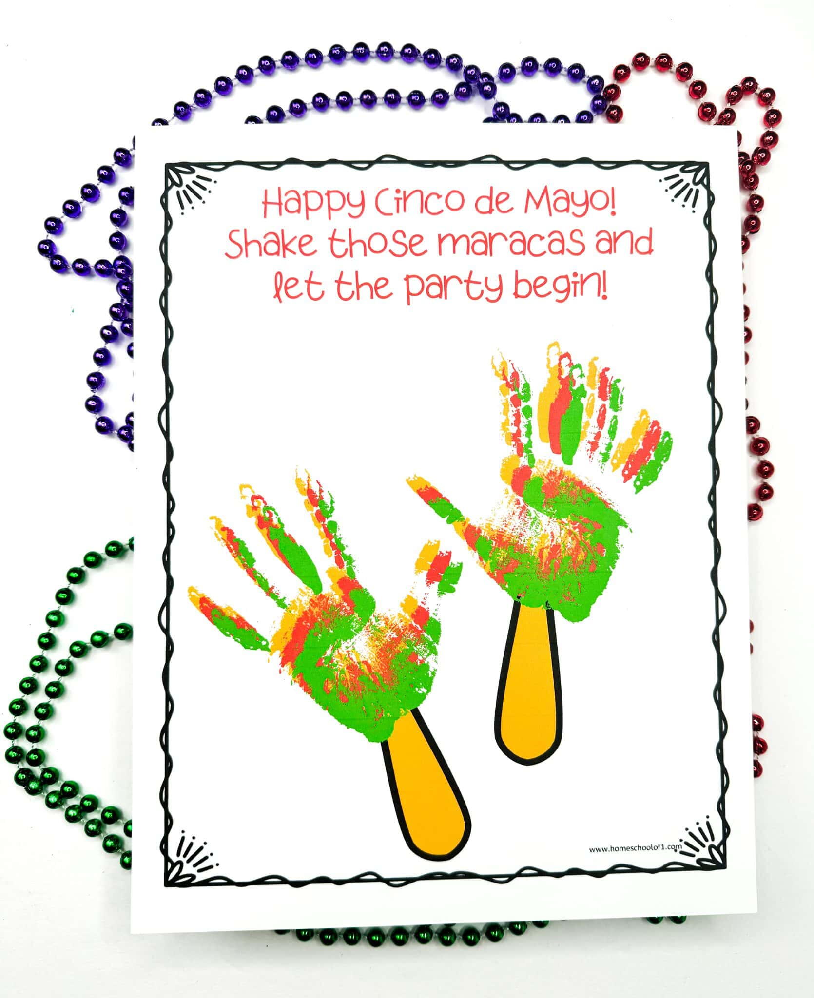 Cinco De Mayo Handprint Art | AllFreeHolidayCrafts.com