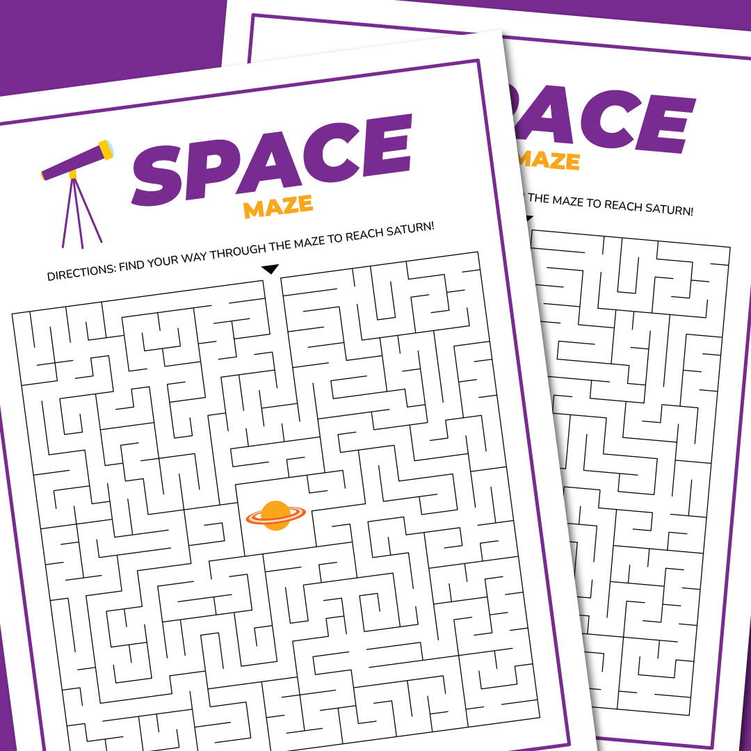Space Maze | AllFreePaperCrafts.com