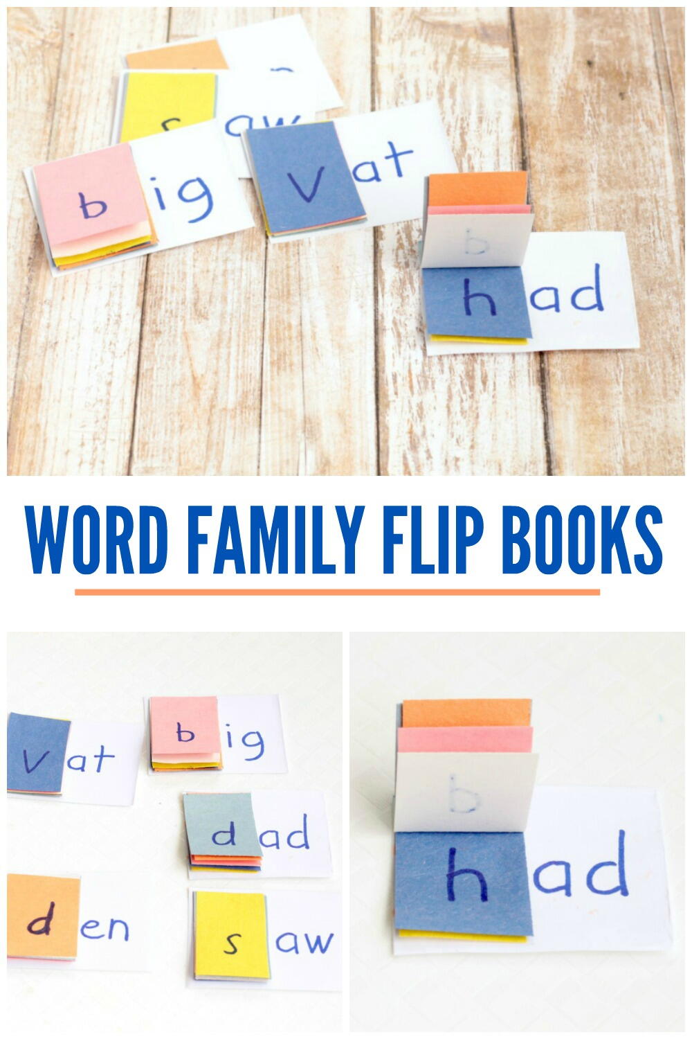 Diy Sight Word Family Flip Books For Kindergarten | AllFreePaperCrafts.com