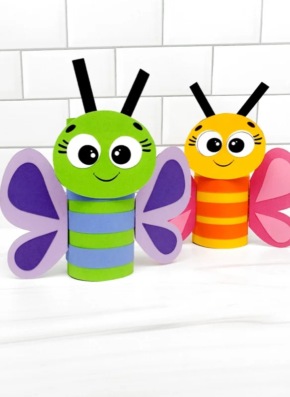 Butterfly Toilet Paper Roll Craft | AllFreeKidsCrafts.com