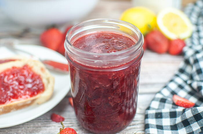 Easy Strawberry Jam Recipe Without Pectin | CheapThriftyLiving.com