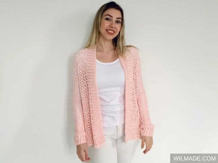 V-stitch Cardi | FaveCrafts.com