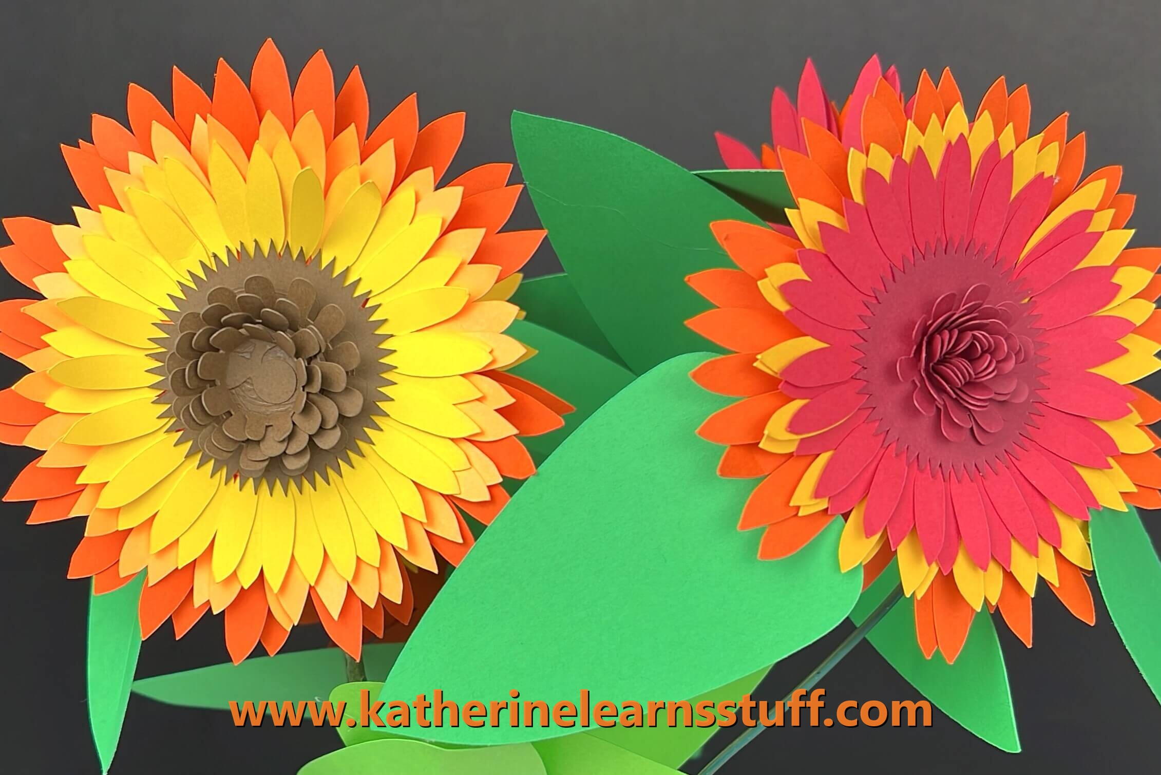 Diy Paper Sunflower | CheapThriftyLiving.com