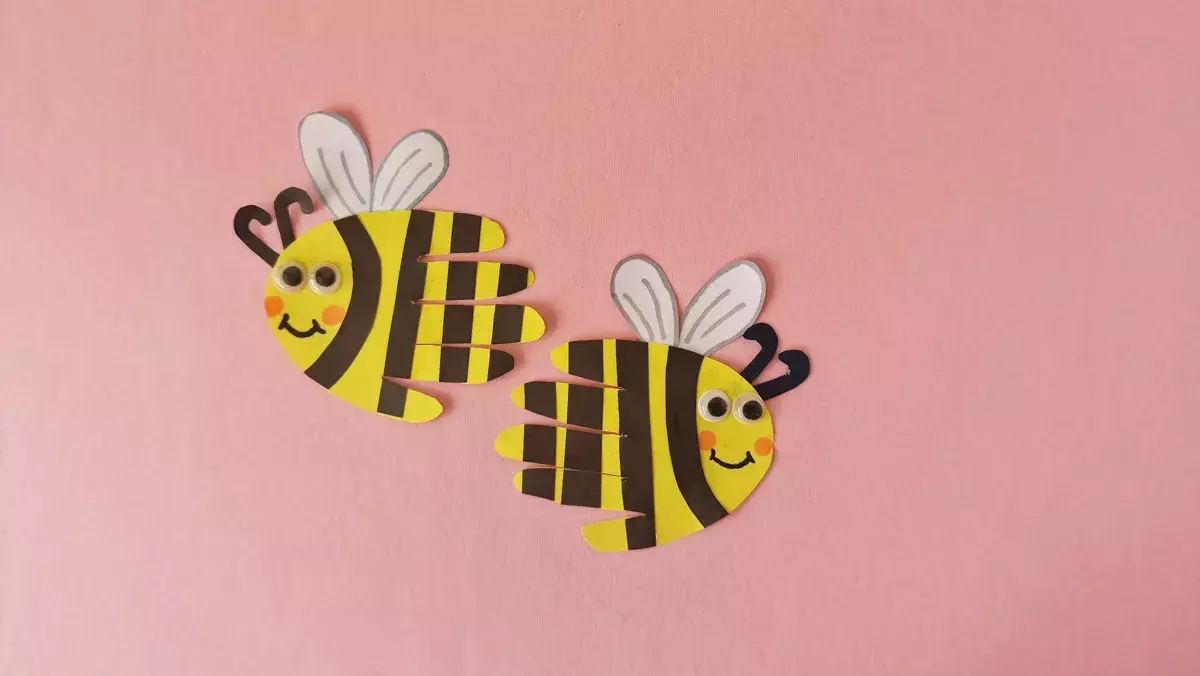 Handprint Bee Craft | AllFreeKidsCrafts.com