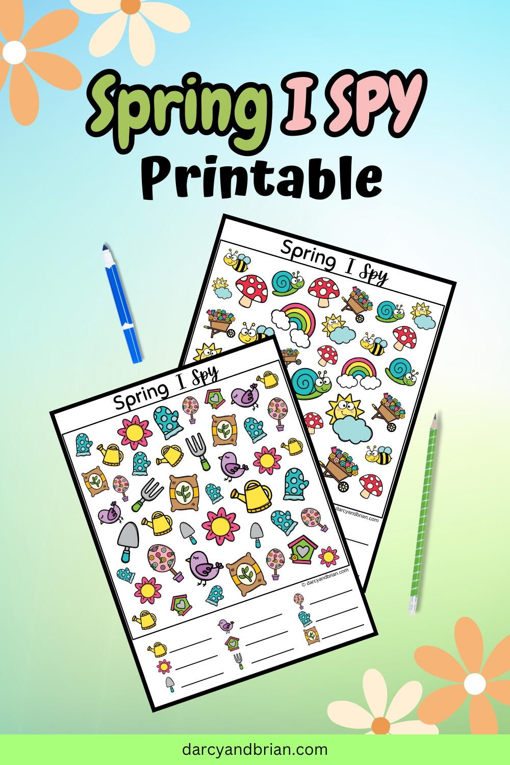 Spring I Spy Printable | AllFreeKidsCrafts.com