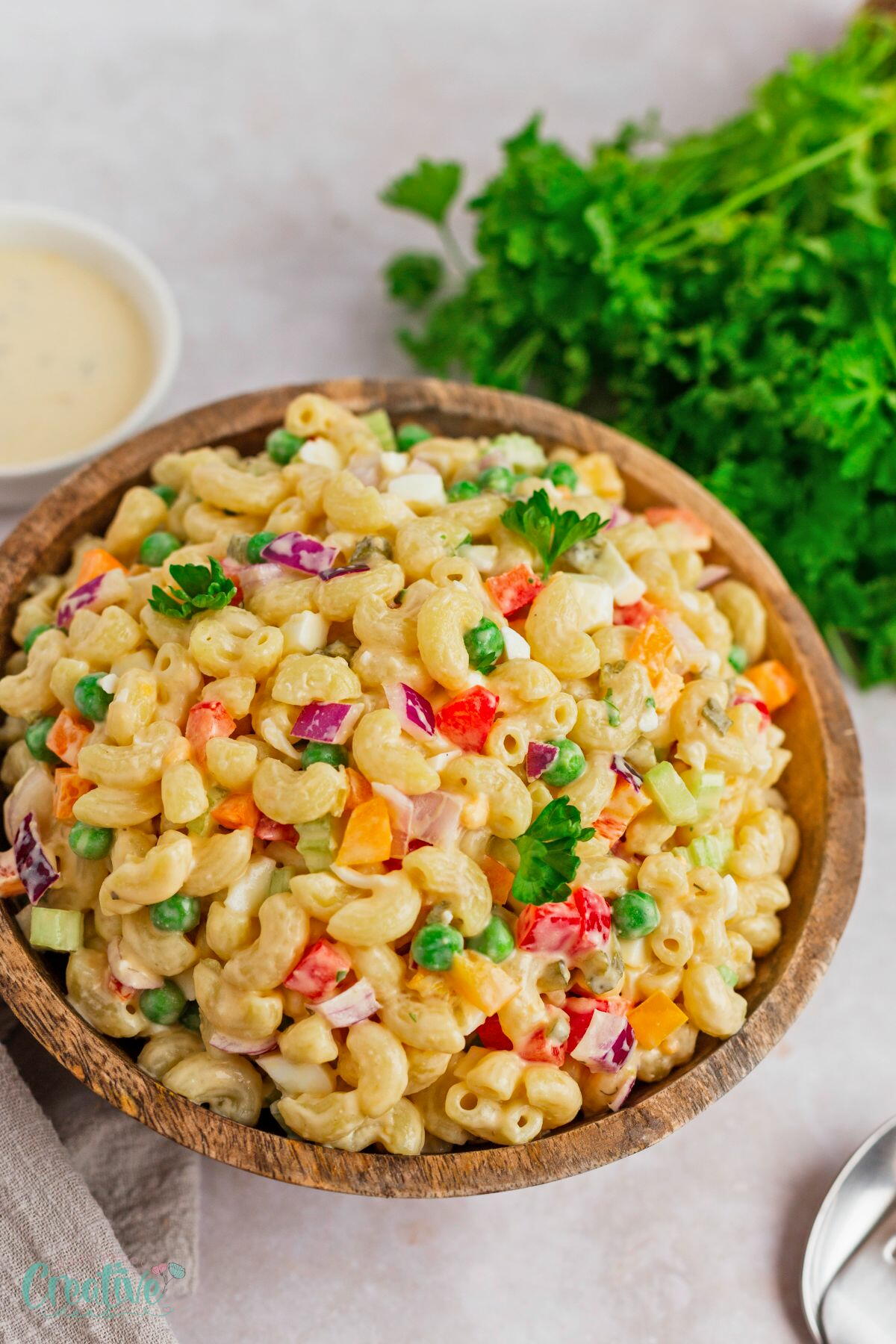 Creamy Macaroni Pasta Salad | AllFreeCopycatRecipes.com