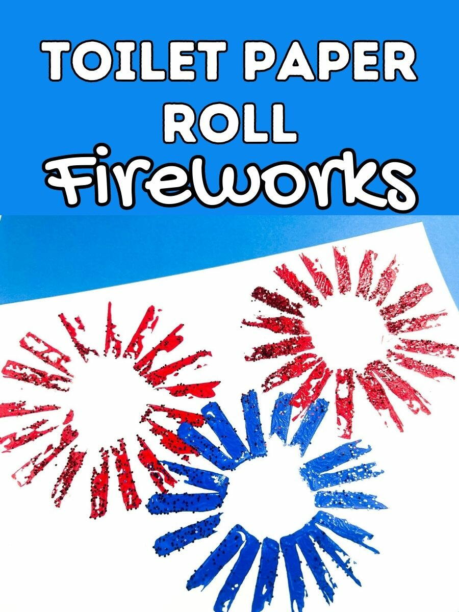 Toilet Paper Roll Fireworks Craft | AllFreeKidsCrafts.com