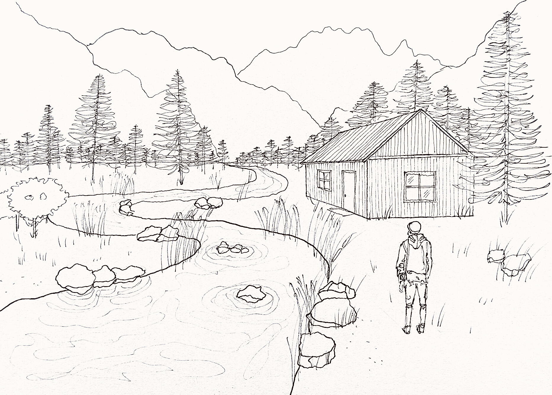 Sketching a Natural Landscape | FaveCrafts.com