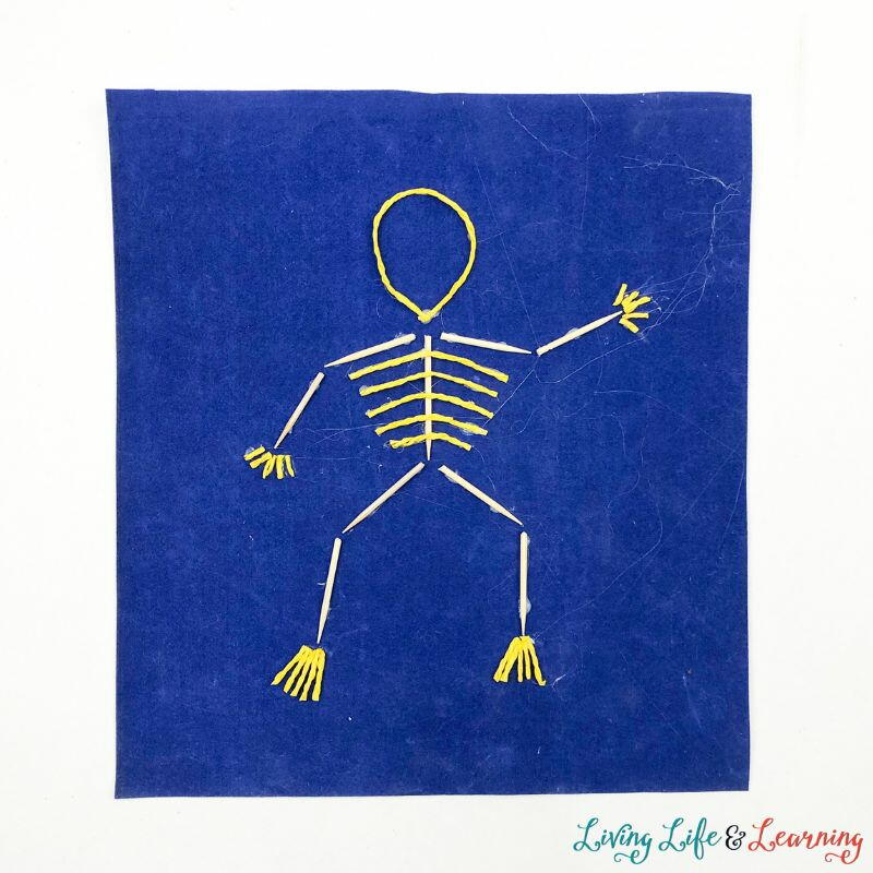 Skeleton Bones Craft | AllFreeKidsCrafts.com