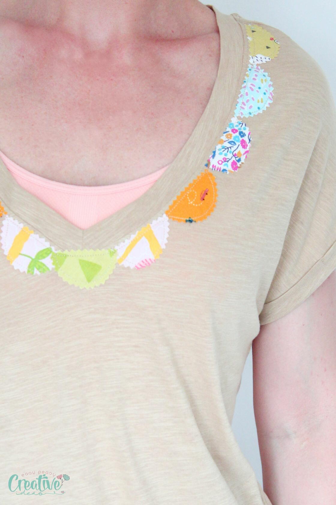 Scallop Neckline T-shirt Tutorial | AllFreeSewing.com