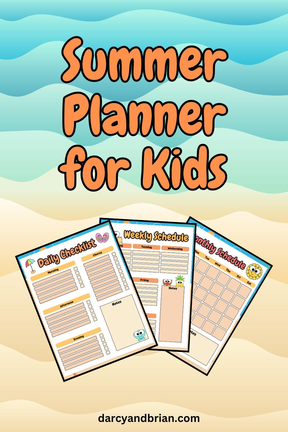 Summer Planner For Kids | AllFreeKidsCrafts.com
