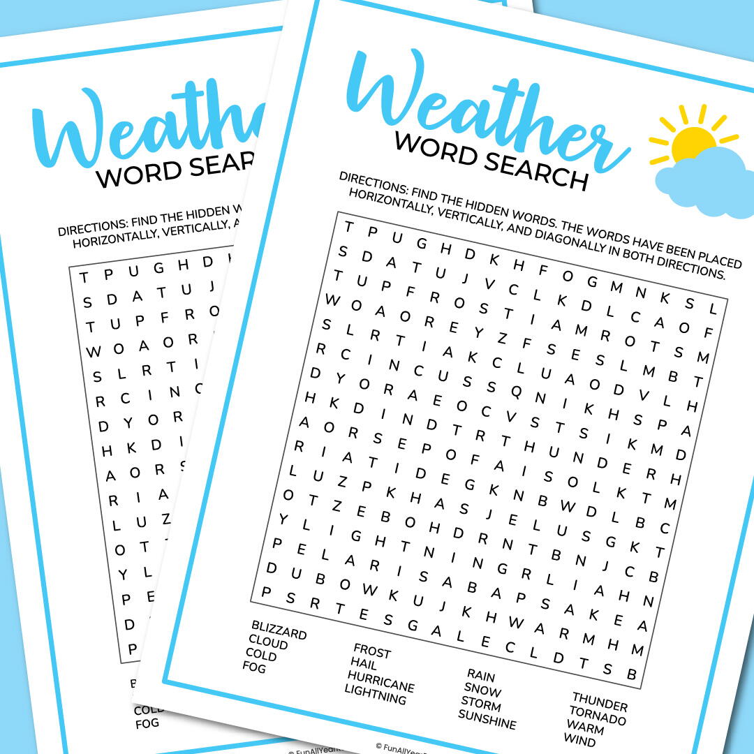 Weather Word Search | FaveCrafts.com