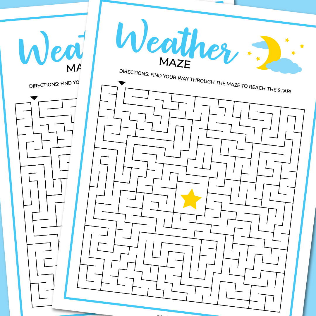 Weather Maze | AllFreeKidsCrafts.com