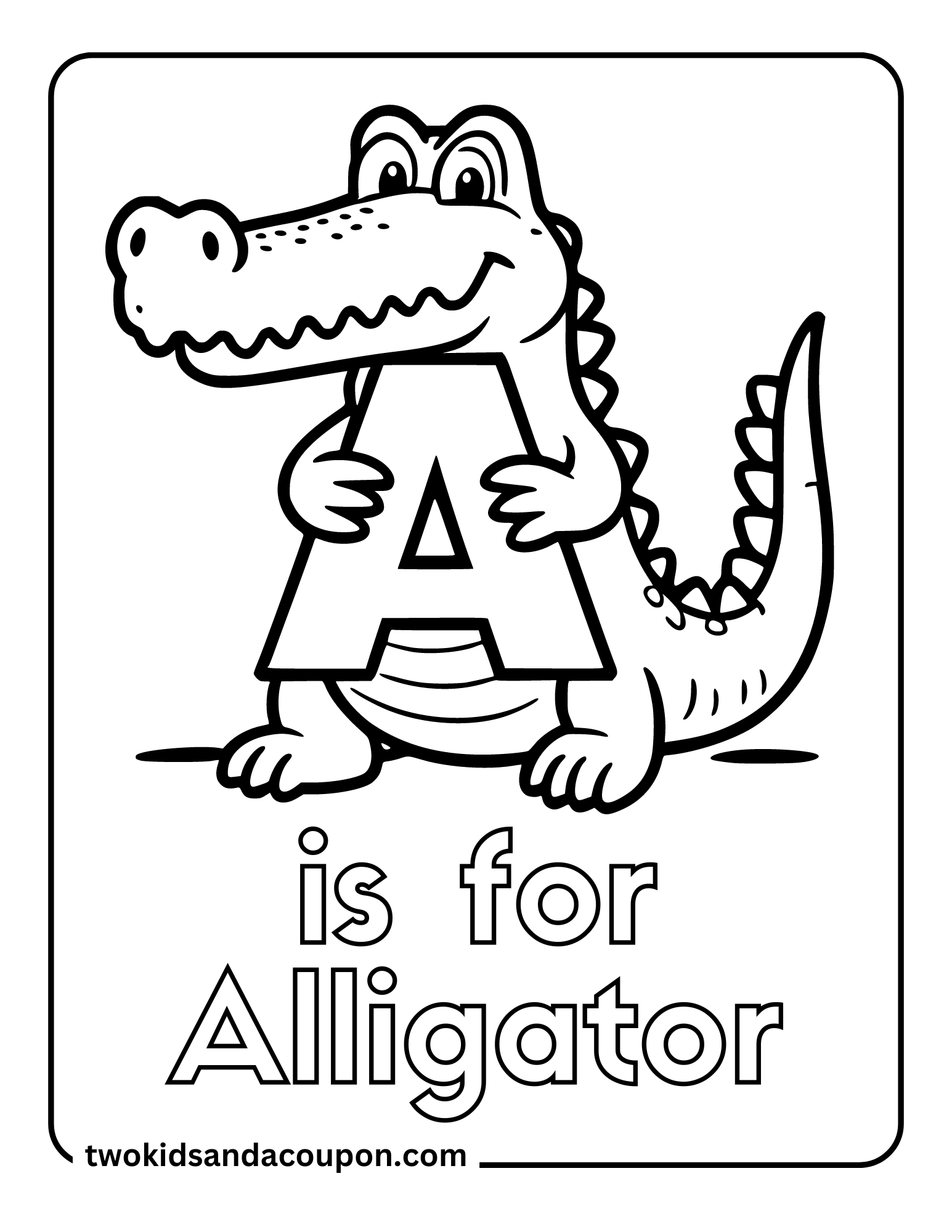 8 Awesome Alligator Coloring Pages For All Ages | AllFreePaperCrafts.com