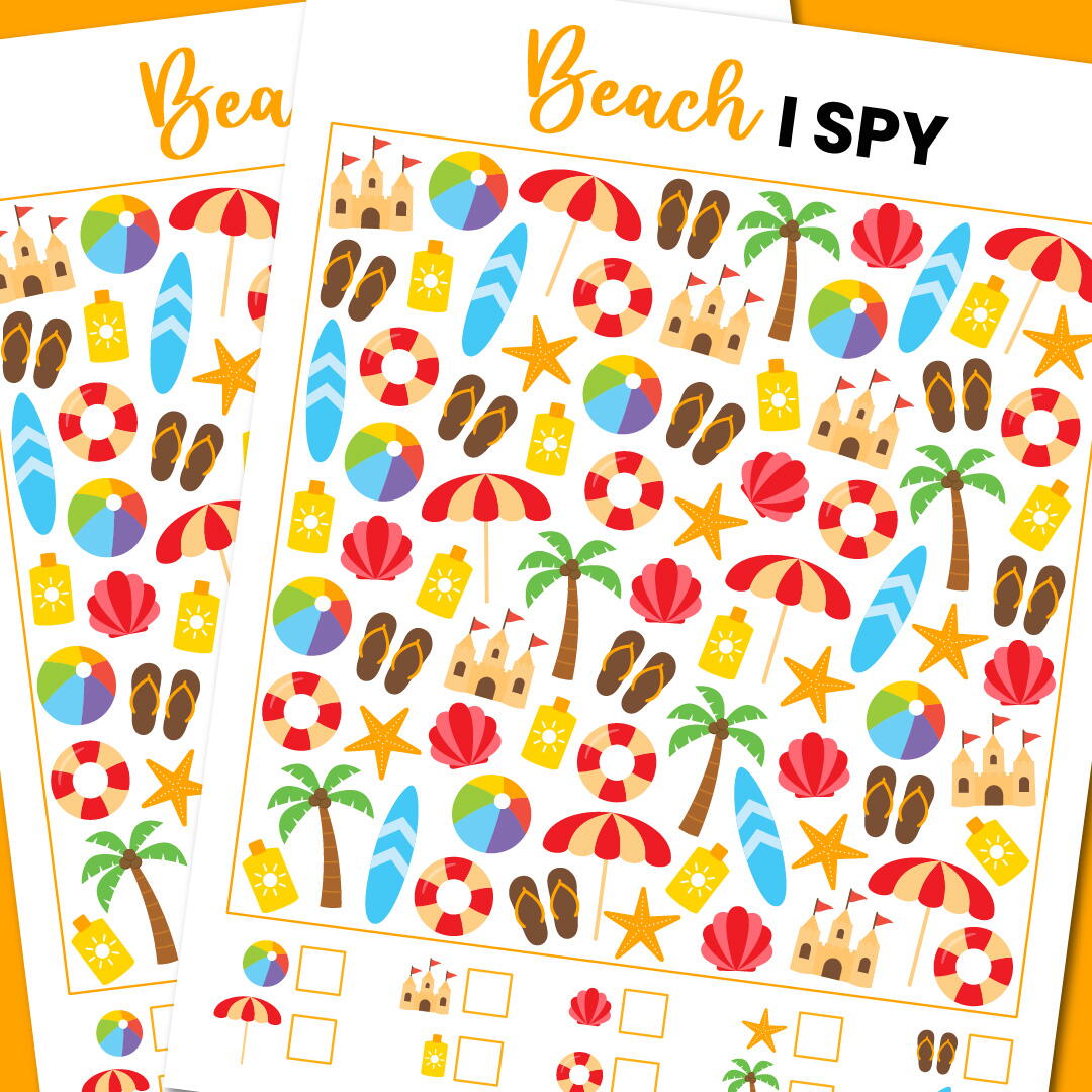Beach I Spy | AllFreeKidsCrafts.com