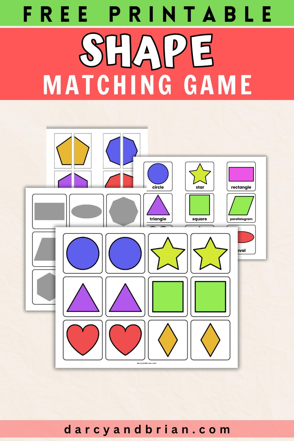 Shape Matching Cards
