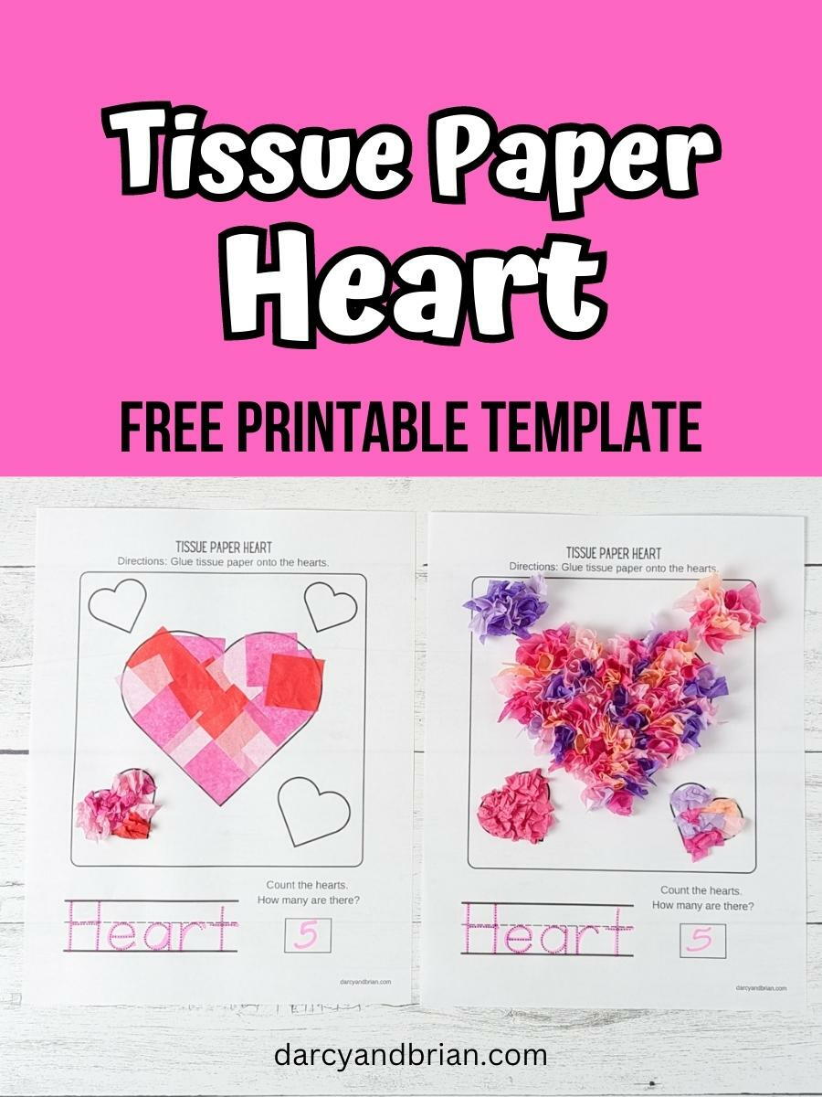 Tissue Paper Heart Craft | FaveCrafts.com