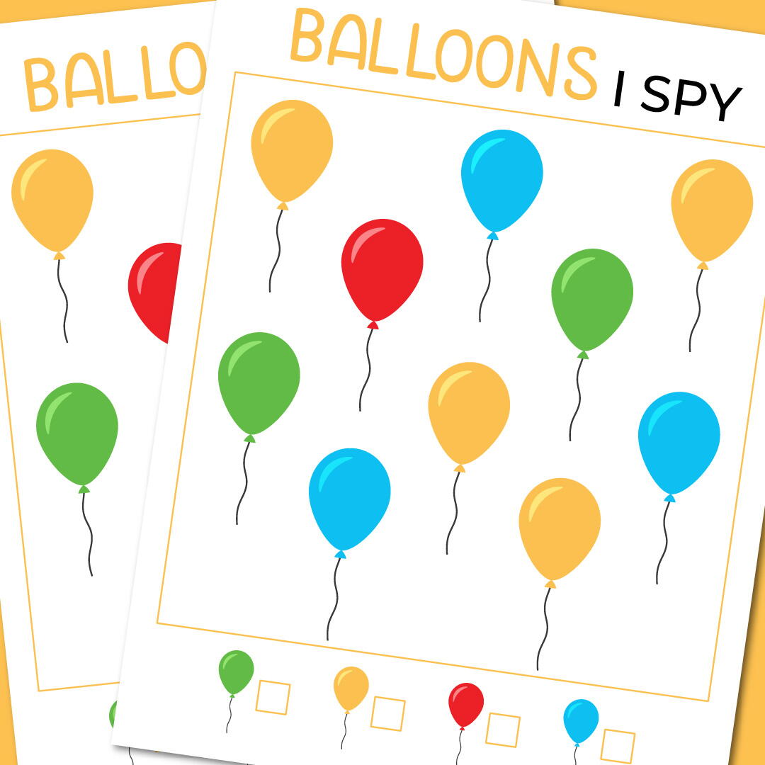 Balloons I Spy | AllFreeHolidayCrafts.com