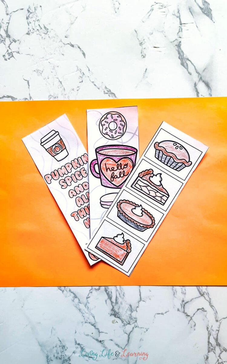 Printable Fall Bookmarks | AllFreePaperCrafts.com