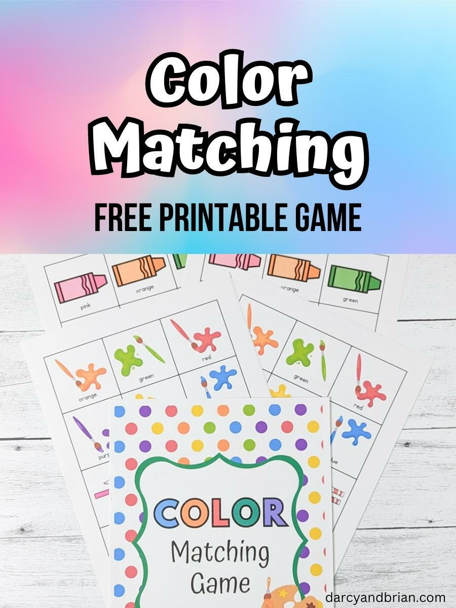 Printable Color Matching Game | AllFreePaperCrafts.com