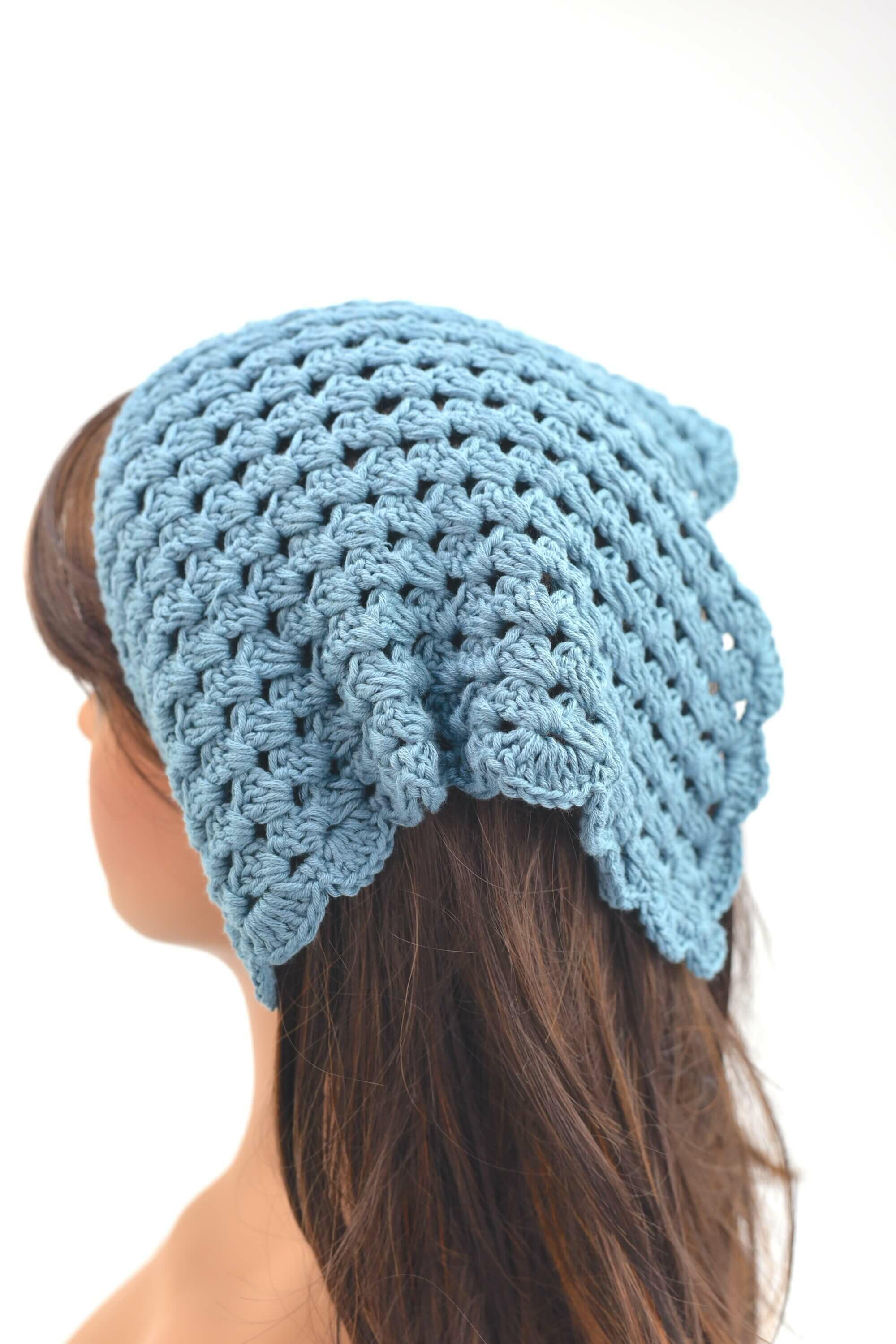 Crochet Bandana Free Pattern | AllFreeCrochet.com