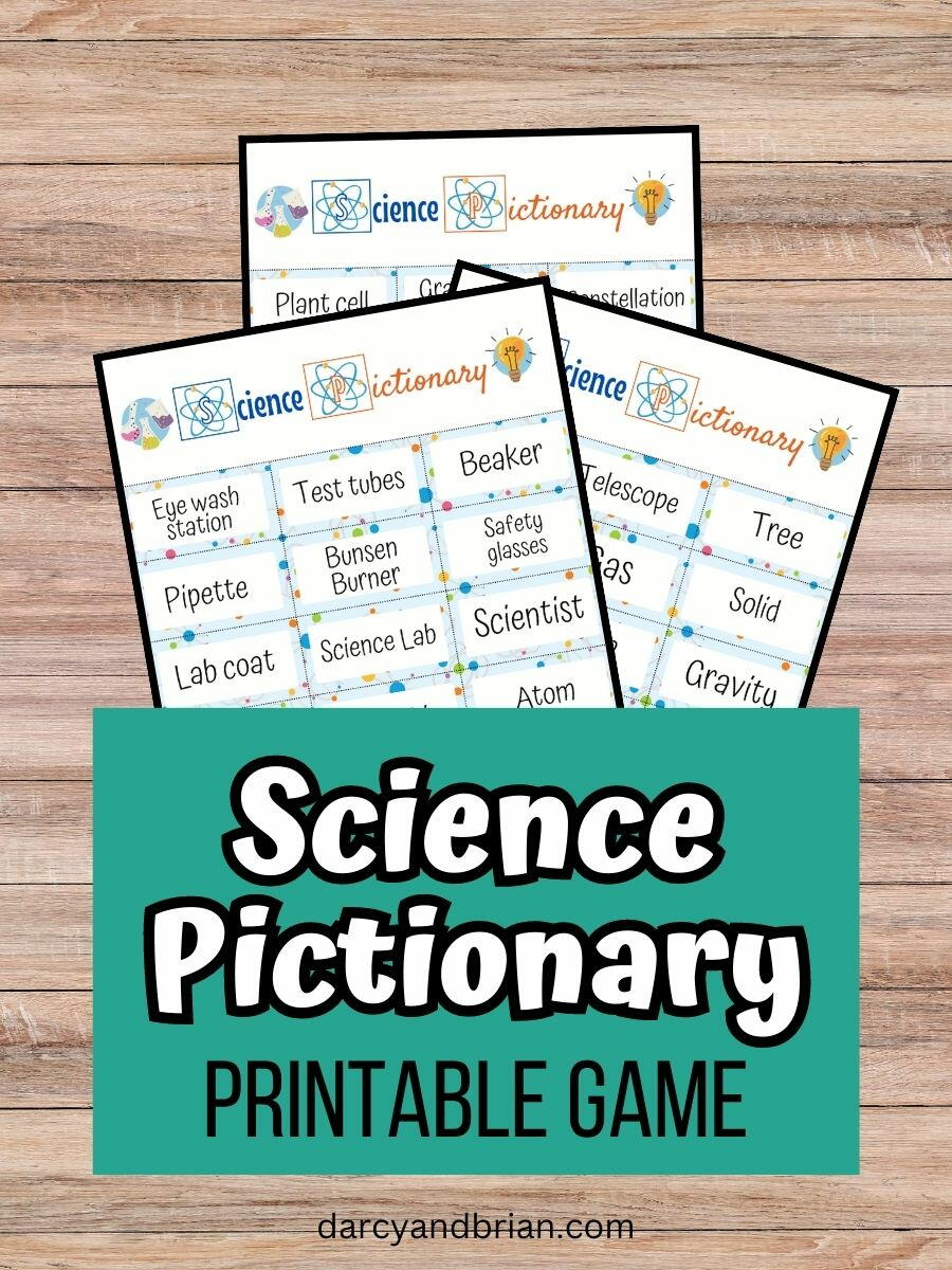 Engaging Science Pictionary Printable Game | AllFreeKidsCrafts.com