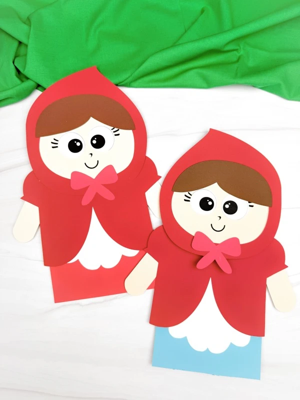 Little Red Riding Hood Puppet Craft | AllFreePaperCrafts.com