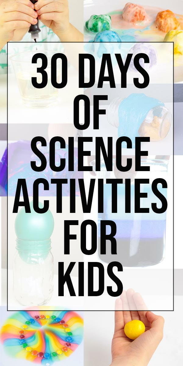 30 Day Science Activity Planner For Kids | AllFreeKidsCrafts.com