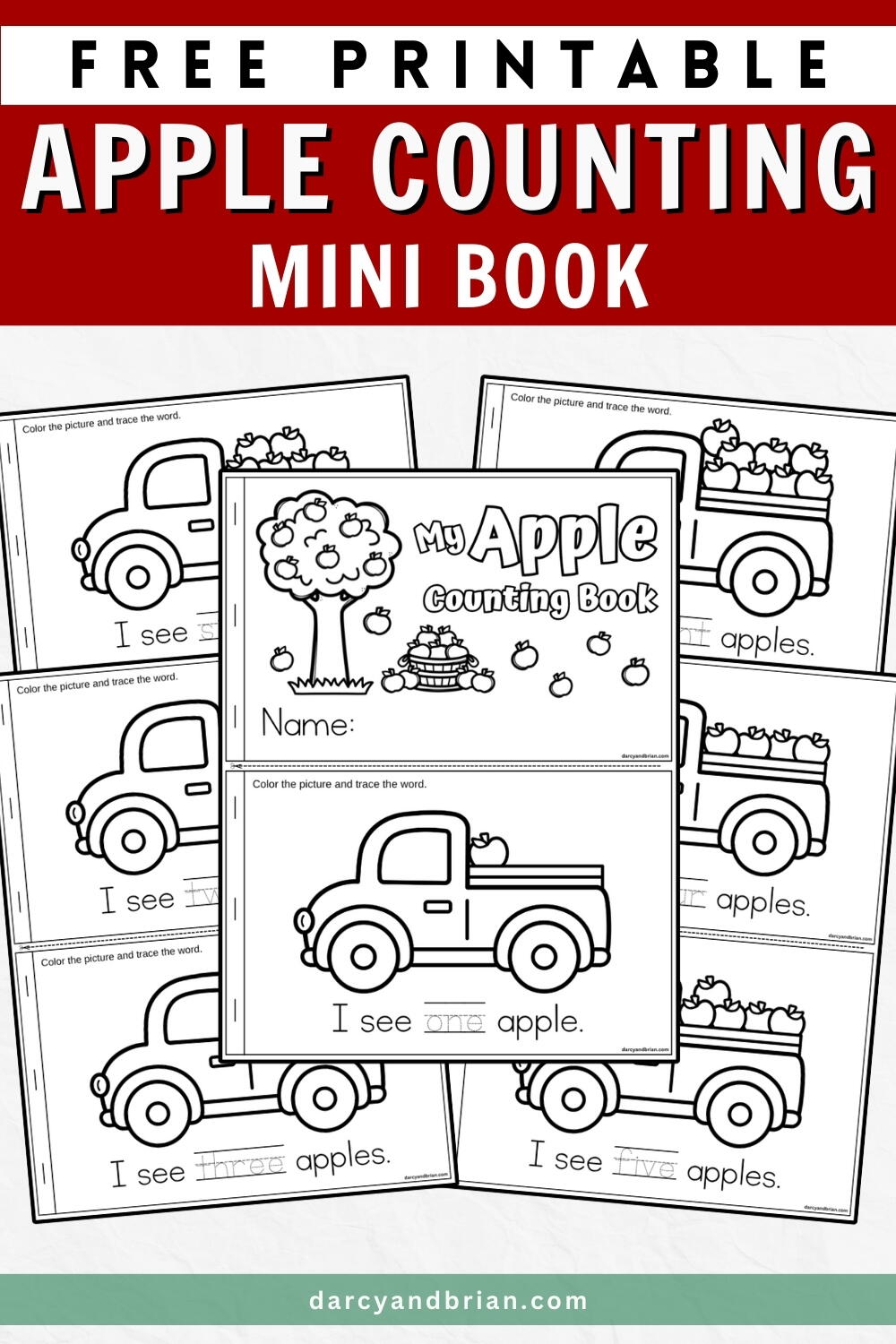 Apple Counting Book | AllFreePaperCrafts.com